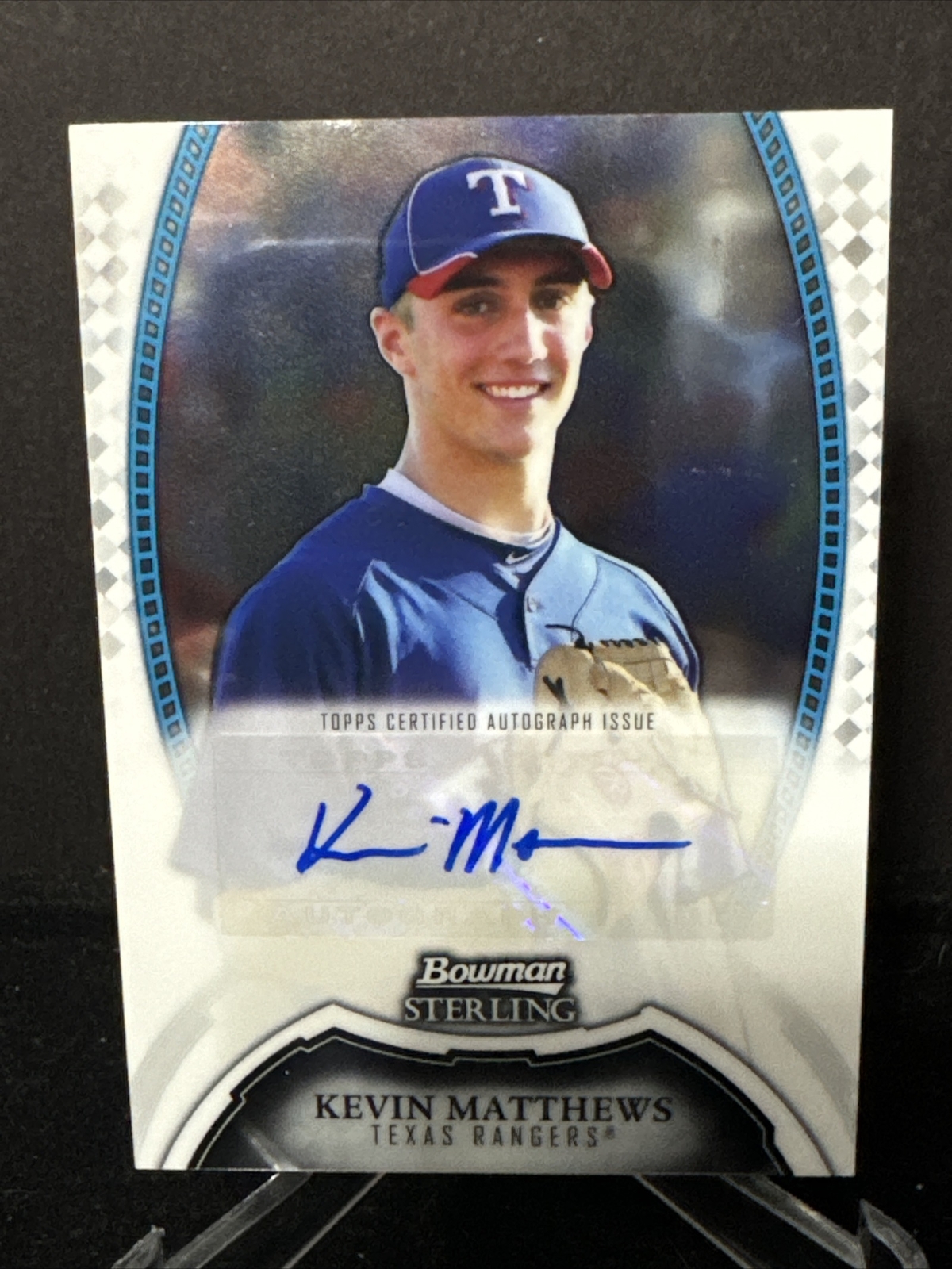 Kevin Matthews 2011 Bowman Sterling Autograph BSP-KM AUTO TEXAS RANGERS ...