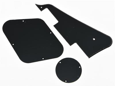 LP Pickguard Back Plate Switch Cavity Covers for Gibson Les Paul Black ...