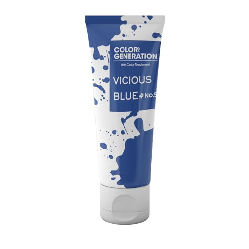COLORR GENERATION Semi Permanent Hair Dye 200g VICIOUS BLUE#No.5 Deep ...