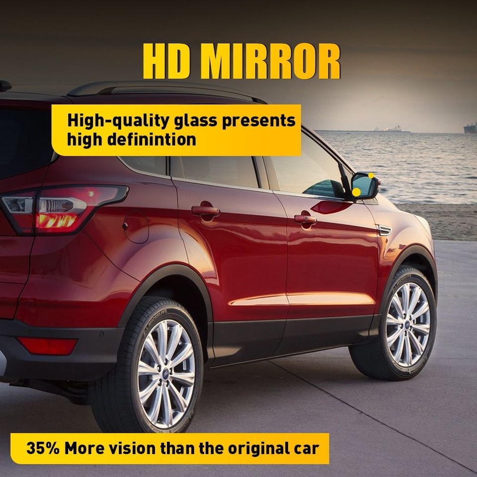 View Mirror Glass For 2018-2019 Ford Escape Passenger Side Chrome ...