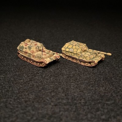 2x PAINTED GHQ 6mm 1/285 Micro Armour German ELEFANT TANKS • 06HP ...