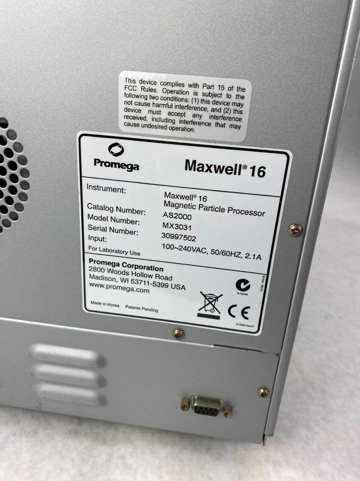 Promega Maxwell 16 AS2000 Magnetic Particle Processor | eBay