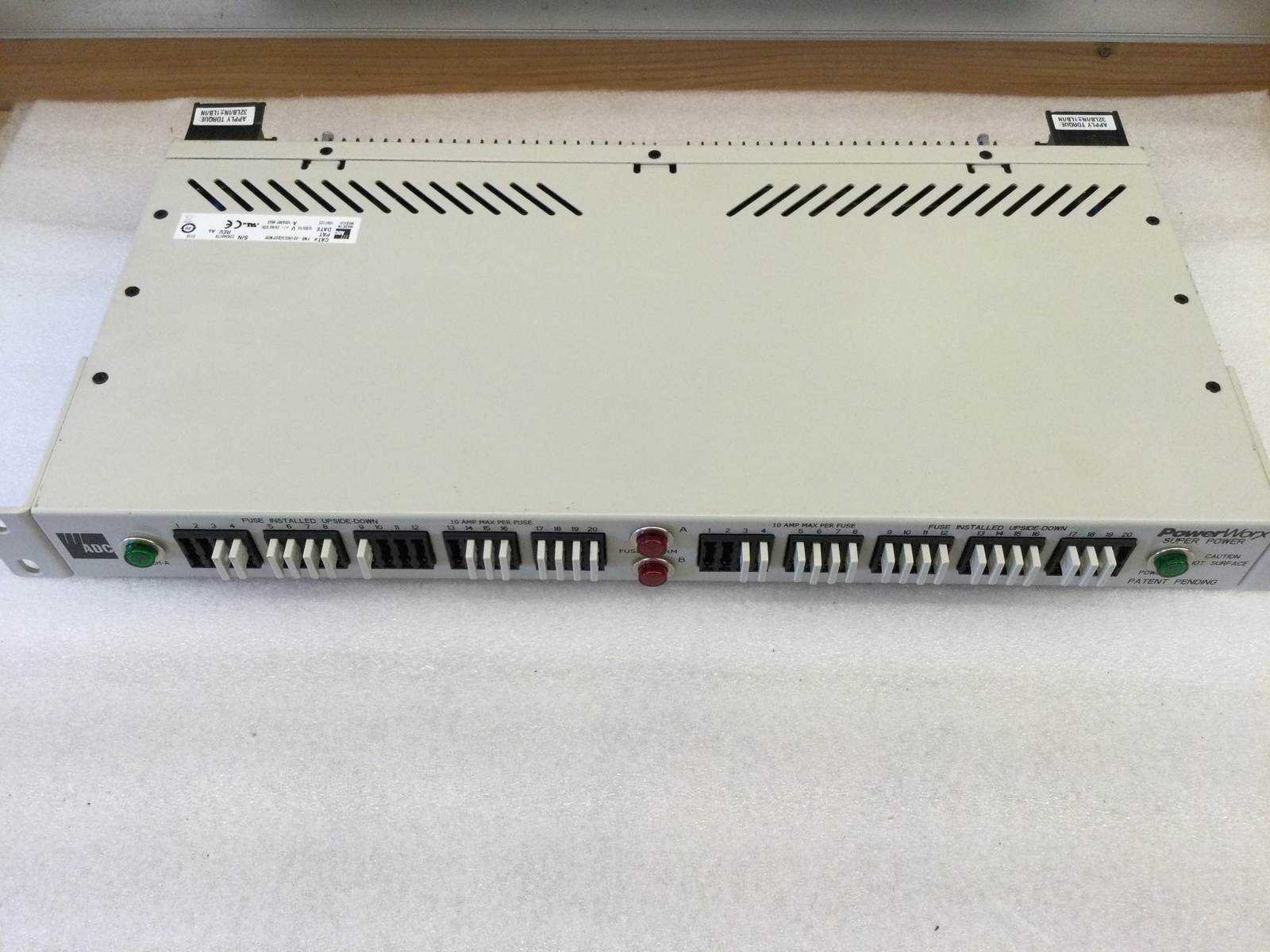 ADC Powerworx PWX-031RGCSD20PWDP Dual 20 Position Fuse Panel 100A Max ...