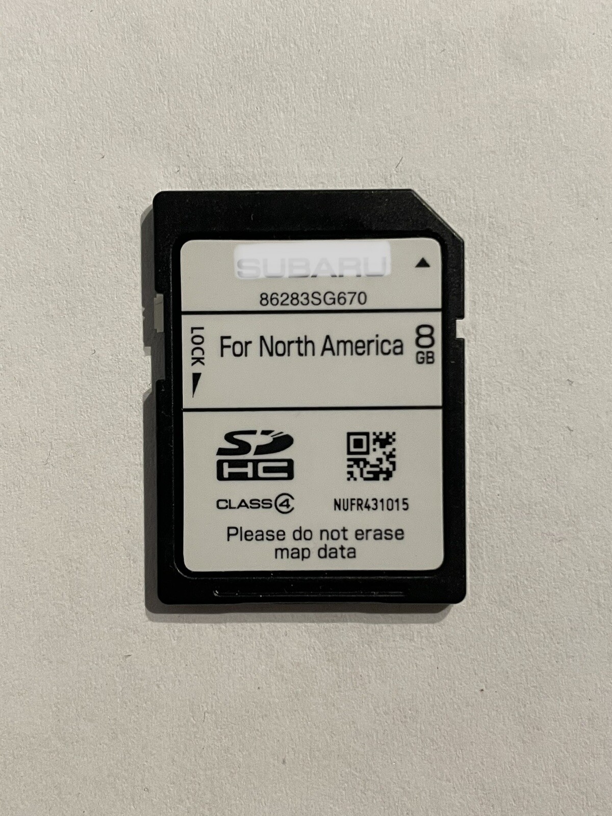 2014-2015 Subaru Forester Genuine Navigation GPS Map Data SD Card ...