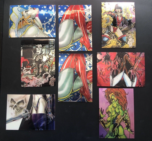 LADY DEATH Chaos Chromium Cards 1994 -Lot of 8 82,84(2),87,89,93,94,97 ...