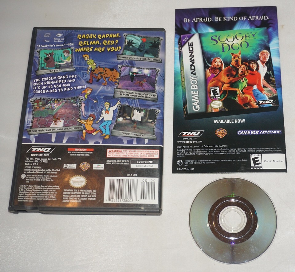 Scooby Doo Night Of 100 Frights (Nintendo Gamecube) Complete ...