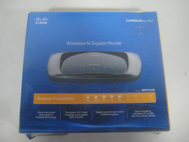 LINKSYS CISCO WRT310N 6.75 MBPS 4-PORT GIGABIT WiFi WIRELESS N ROUTER ...