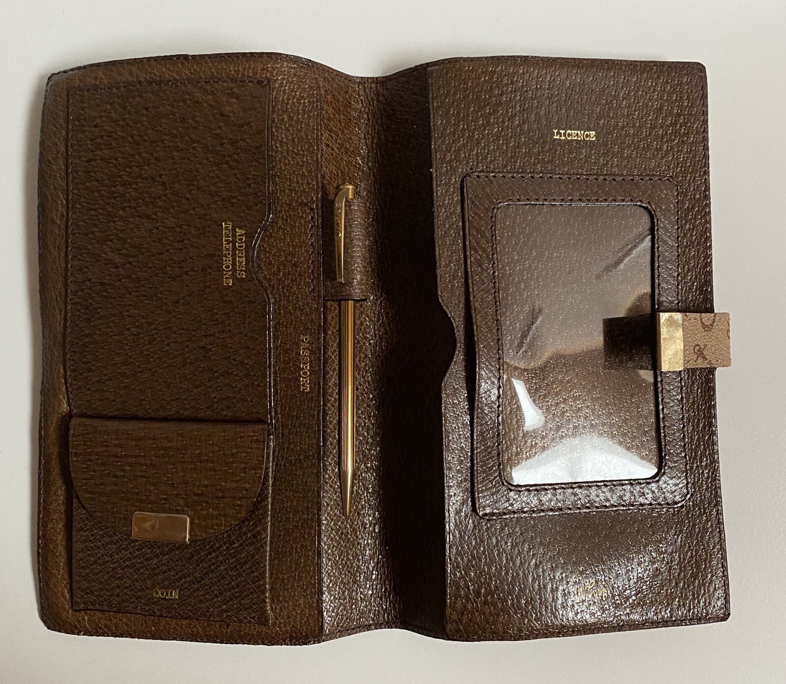 Vintage Brown Hato Hasi Wallet/Organizer with Pat Kanoe Pencil New | eBay