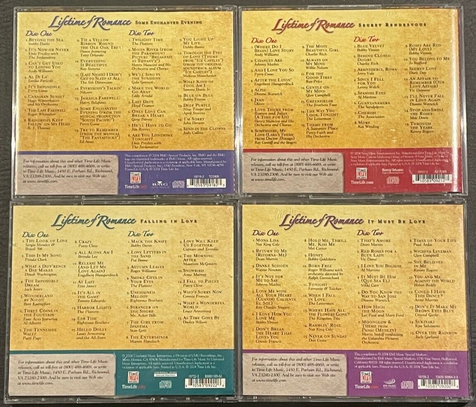 (8) CD LOT TIME LIFE MUSIC-Lifetime of Romance: FALLING IN LOVE-MUST BE ...
