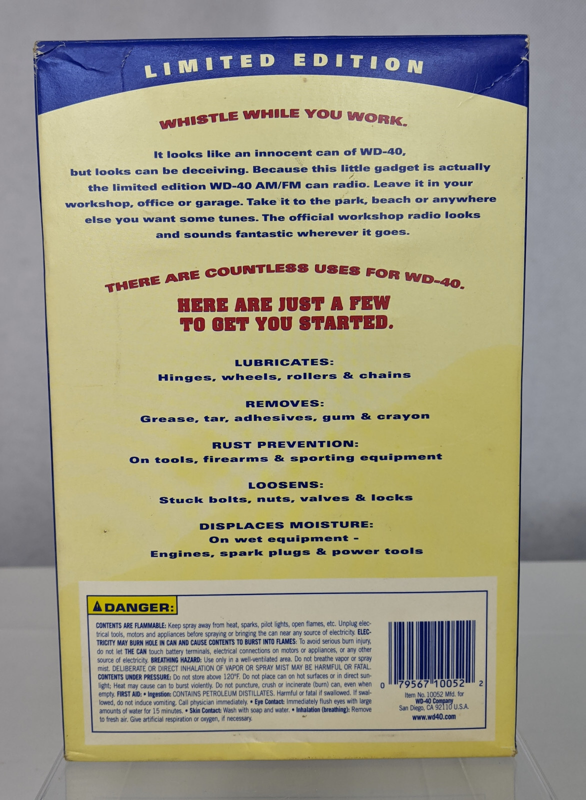 Vintage WD-40 Can Radio Limited Edition Gift Pack for sale online | eBay