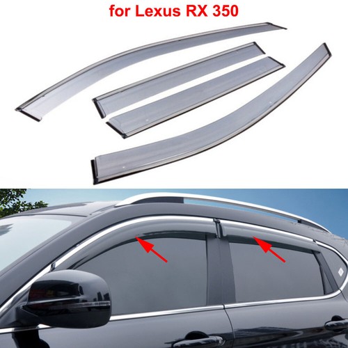 Car Window Visor Deflector Rain Guard Chrom Trim for Lexus RX350/RX500 ...