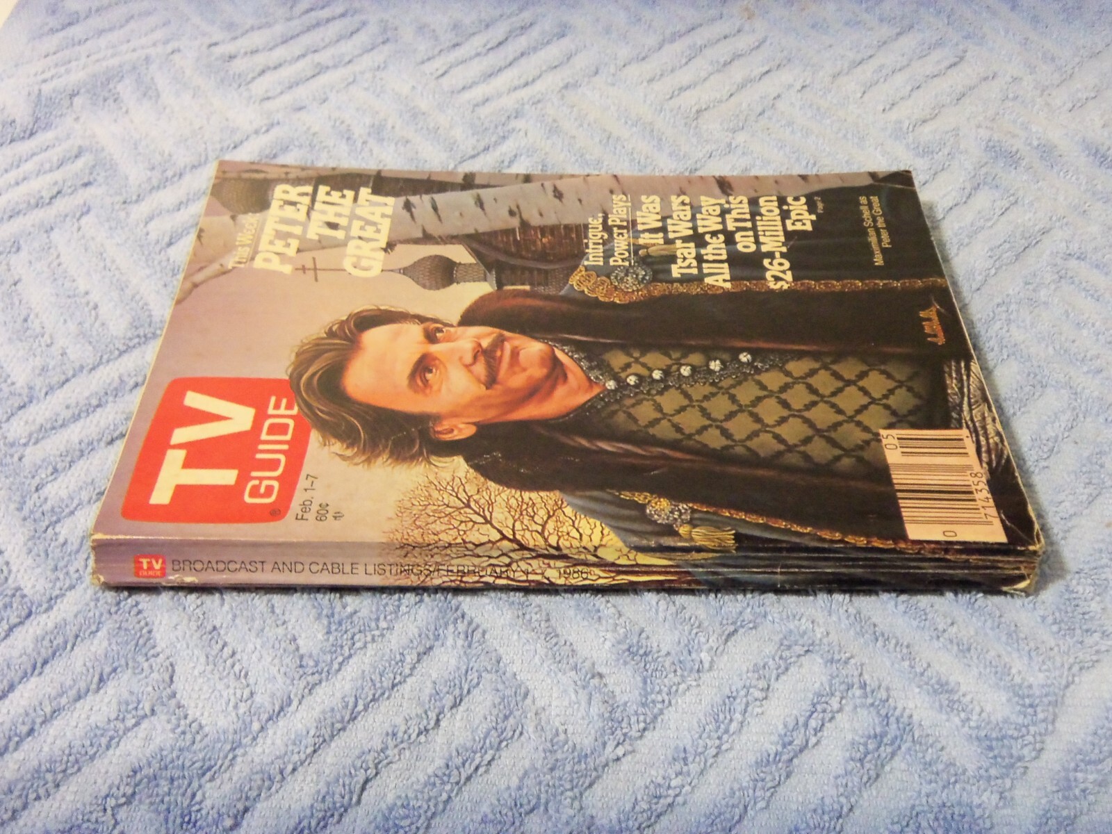 VINTAGE TV GUIDE MAGAZINE FEB 1-7 1986 PETER THE GREAT COVER | eBay