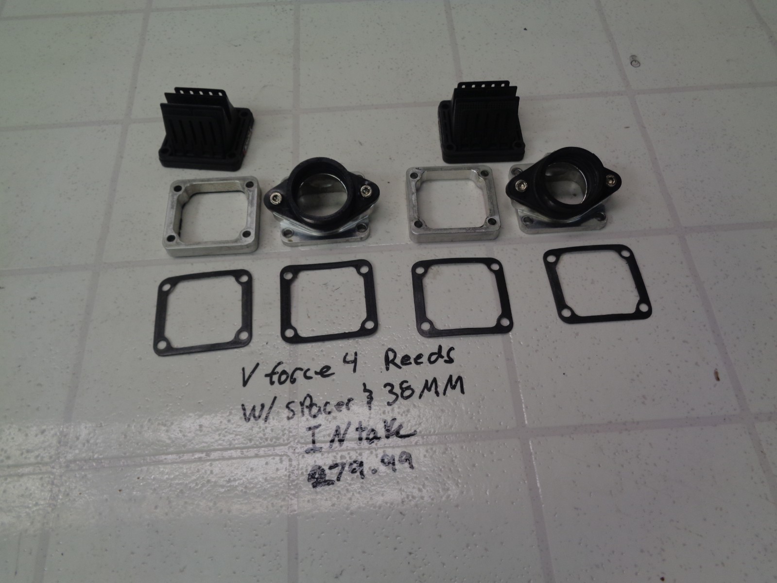 2002 02 Yamaha Banshee 350 ATV Engine Motor V Force 4 Reeds Spacers ...
