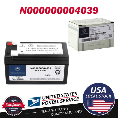 Genuine FOR Mercedes Benz Auxiliary Aux Battery 12V 1.2Ah W221 W212 ...