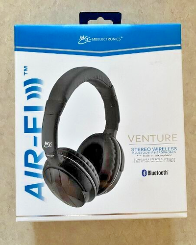 MEElectronics Venture Air-Fi AF52-BK Black Wireless Bluetooth ...