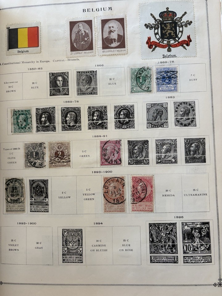 Vintage Scott Intl Postage Stamp Binder Combined Edition Part I 1840 ...