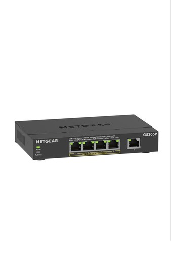 NETGEAR 5 Port Gigabit Ethernet PoE Switch 4 PoE+ Ports 63W Unmanaged ...