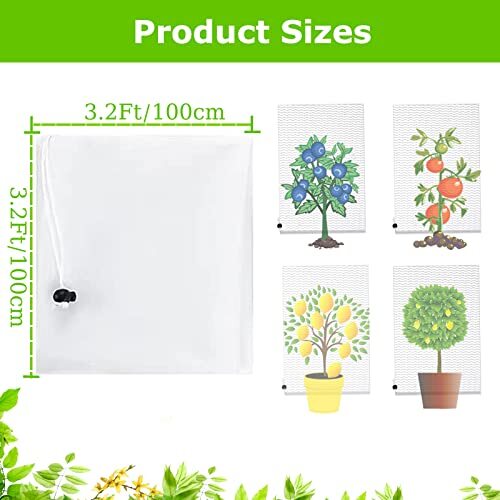 3.2Ft x 3.2Ft Fruits Tree Netting, 4 Pack Garden Plant 3.2Ft x 3.2Ft ...
