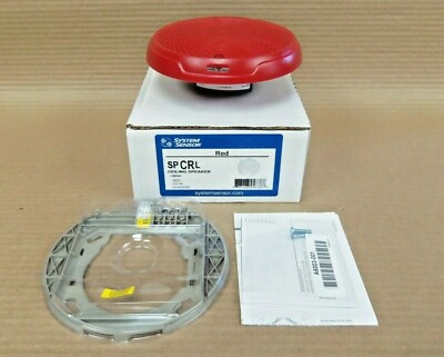 New System Sensor SPCRL Red Ceiling Speaker Fire Alarm | eBay
