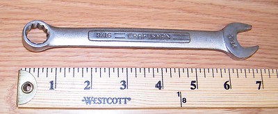 Genuine Craftsman (44696) 9/16 12 Point Combination Wrench Only **U.S.A ...