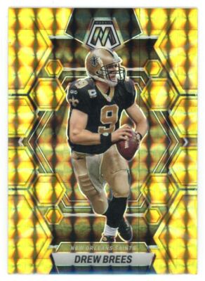 2023 Panini Mosaic Reactive Yellow Prizm Drew Brees New Orleans Saints ...