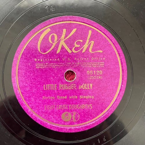 OKEH 05120 Light Crust Doughboys 78rpm Little Rubber Dolly/I'll Keep On ...