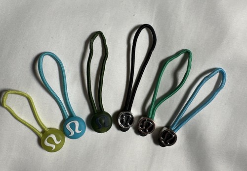 Nice🌟Lot of 6 - Lululemon Replacement Zipper Pull Hair Tie Define Scuba ...