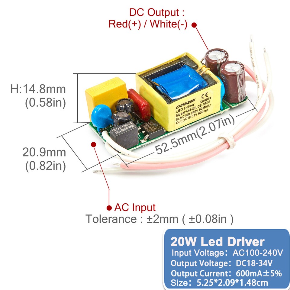 300Ma 450Ma 600Ma 900Ma 1500Ma Constant Current High Power Supply Cob ...