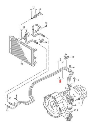 Genuine AUDI A4 Avant S4 quattro A4L Oil Pressure Line 8K0317818AT | eBay
