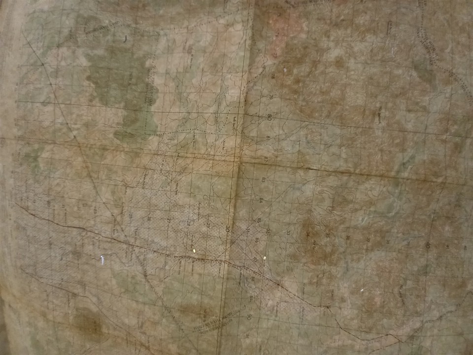 US ARMY 1966 VIETNAM WAR MAP AP AN LAM WALLED COMPOUNDS ABANDONED ...