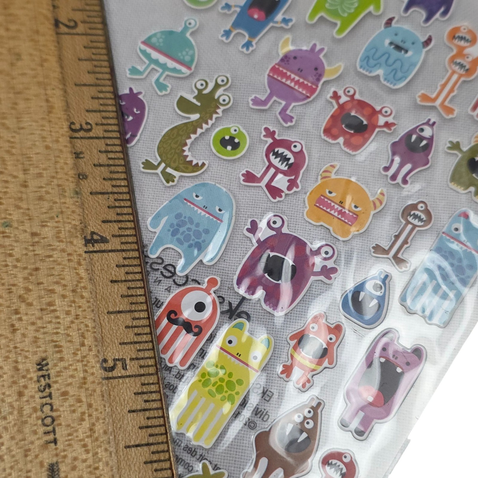 Sticko Mini Monsters 53-Piece Sticker Pack Crafts Or Scrapbook 52-01273 ...