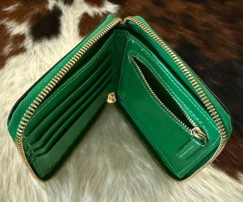 RARE Clare V Half Zip Wallet In Black Palm Weave CV EXCLUSIVE | eBay