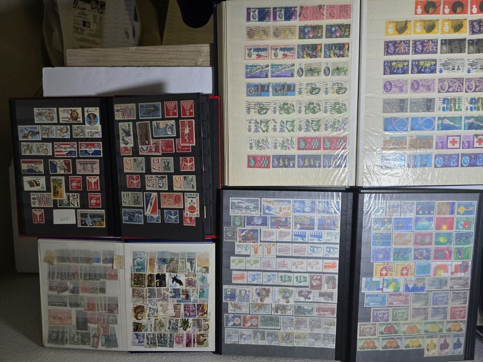 Joystamp: Worldwide Loaded 14 Stamps Stock Book Collection Lot | eBay