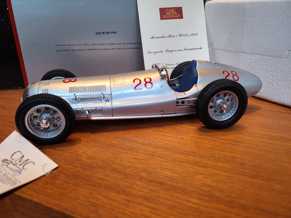 CMC Mercedes-Benz W154 1938 Silver Lld Ed. Of 1000 M-025 1:18 New With ...