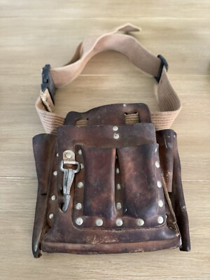 Klein Tools Tool Pouch 5165 Leather 10 Pocket Electrician’s Made USA | eBay