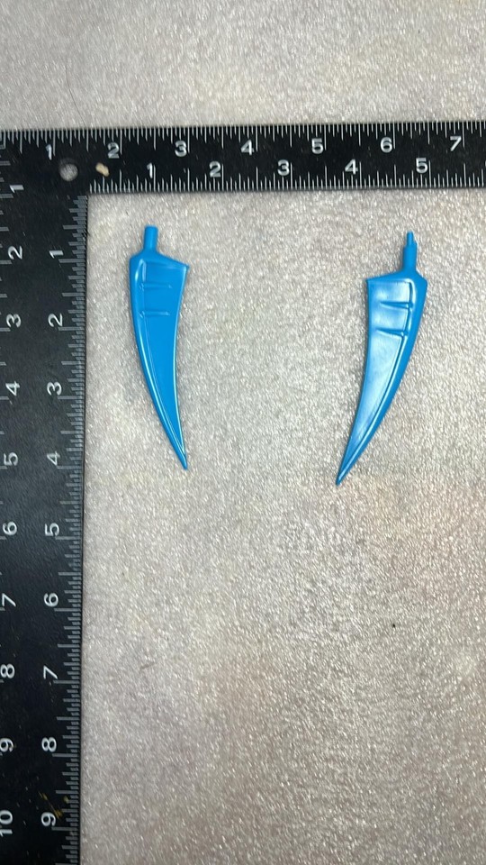 Both blue fins REPRO for Konami Gransazer DX ChouSeiShin Leviathan / 超 ...