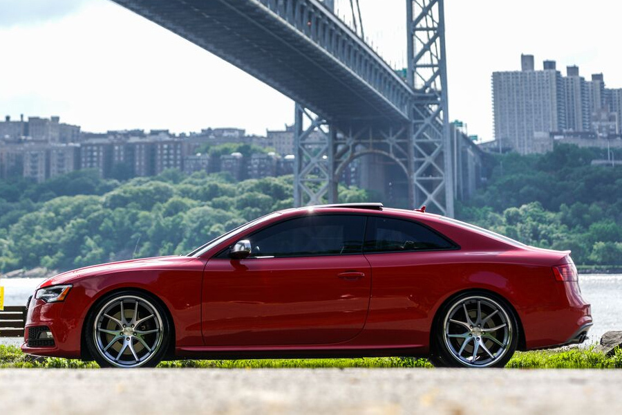 19" FERRADA FR2 MACHINE SILVER CONCAVE WHEELS FITS AUDI A5 S5 A7 S7 ...