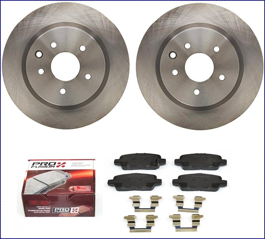 Rear Brake Discs + Brake Pads for Infiniti G37 / EX35 / QX50 2009 ...