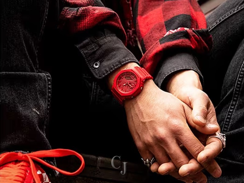 G-SHOCK GA-2100 SERIES RED DIAL ANALOG-DIGITAL WATCH GA2100-4A | eBay