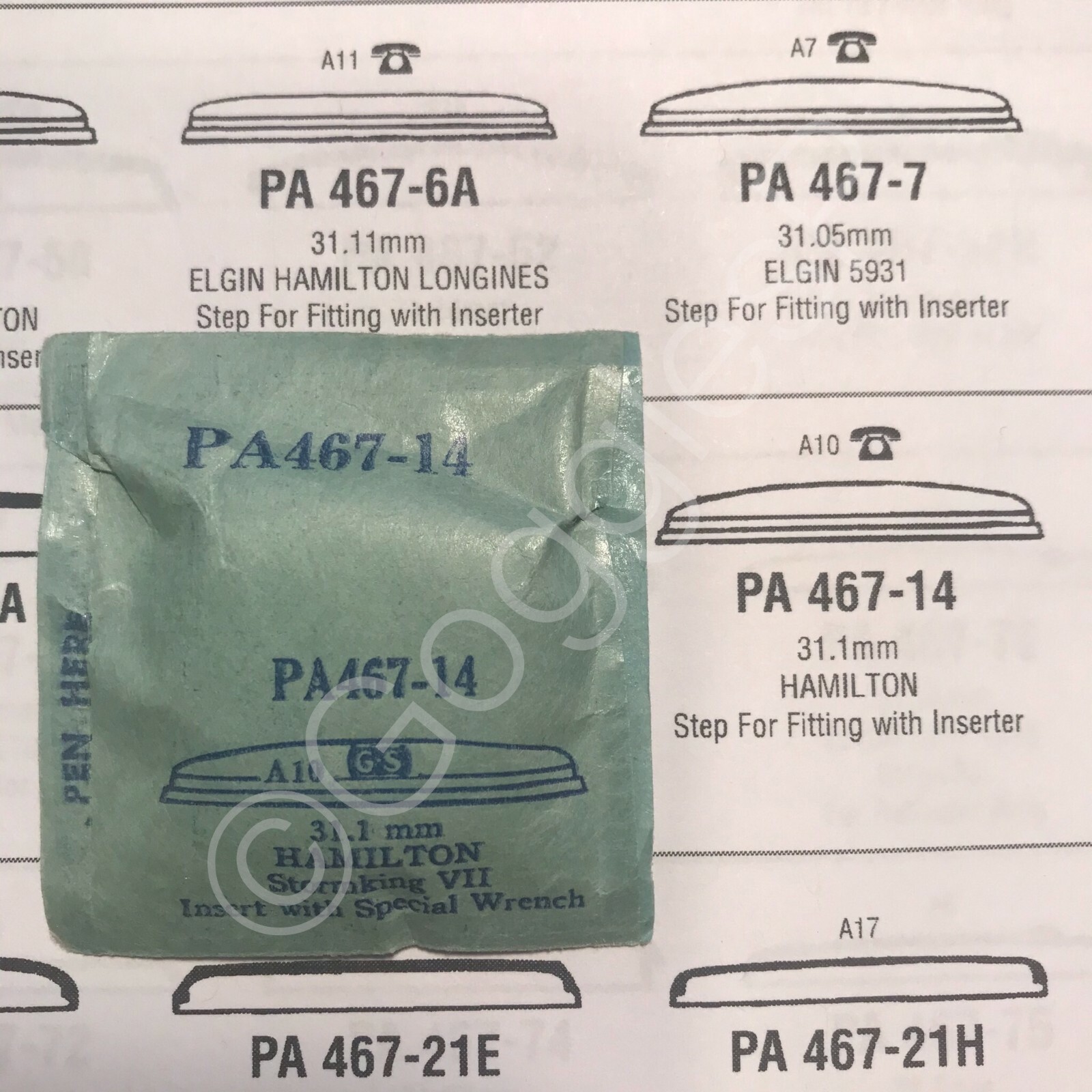 GS Round Replacement Crystals (PA Series) for Hamilton Watches - NOS | eBay