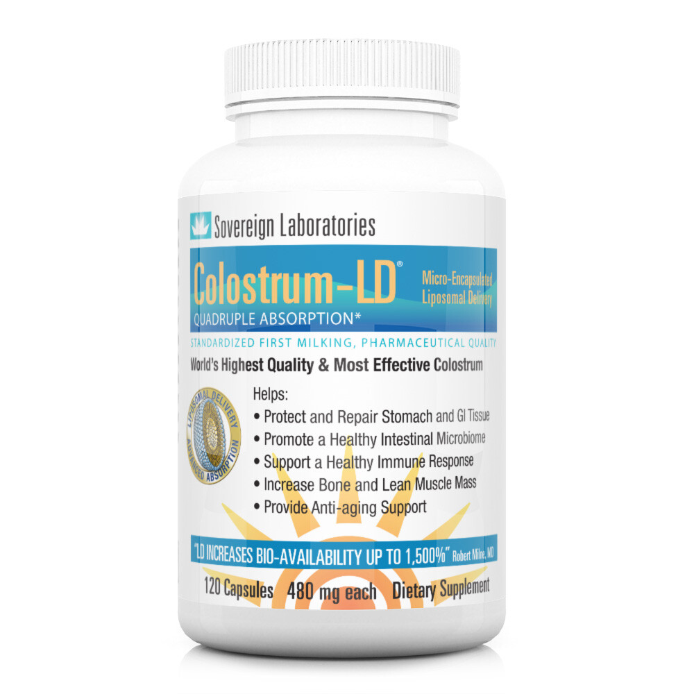 Colostrum-LD 480 mg Capsules with Proprietary Liposomal Delivery (LD ...