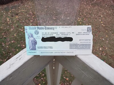 2020 Economic Impact Stimulus Check Donald Trump Check Cashed Void | eBay