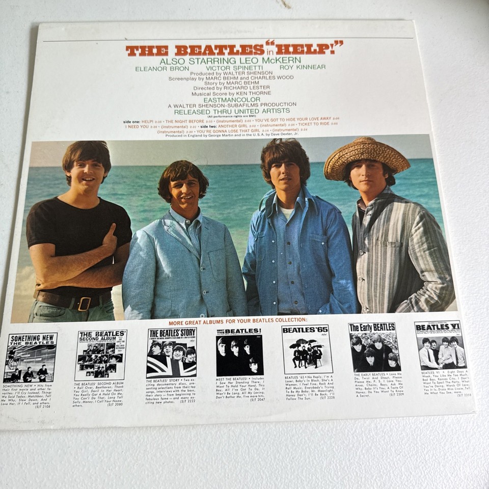 THE BEATLES Help! LP vinyl Capitol Records SMAS 2386 1978 Exc -NM Vinyl ...