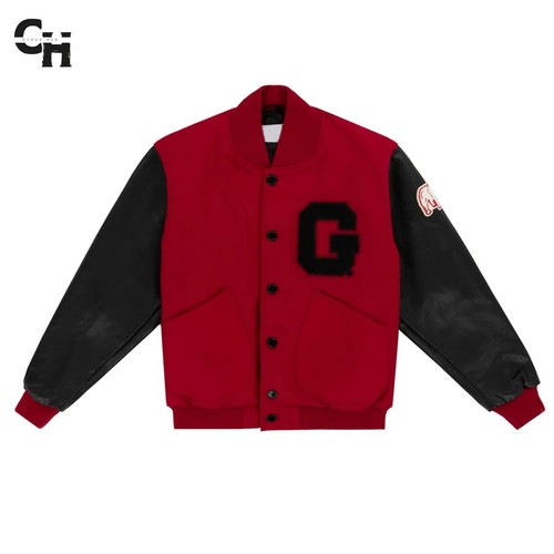 Letterman University of Georgia 1939 Red Wool & Genuine Leather Varsity ...
