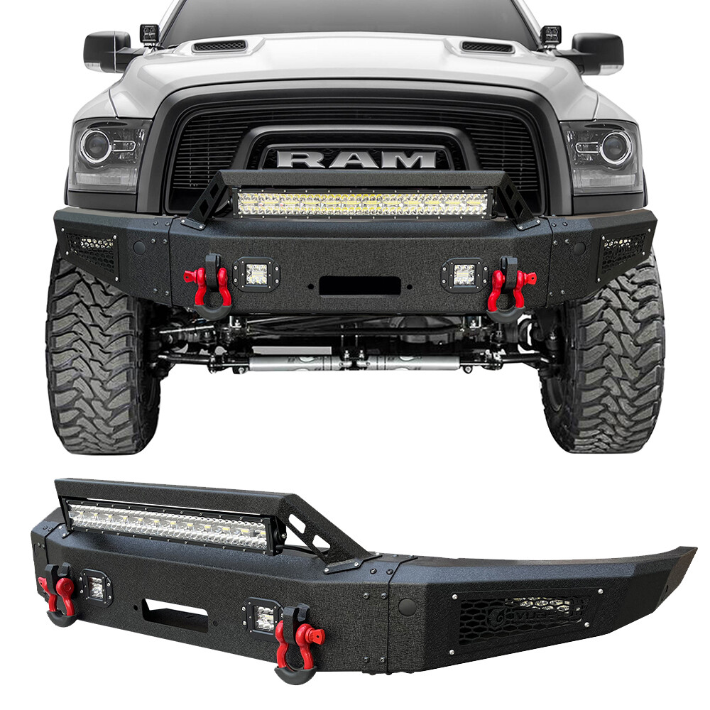 For 2015-2018 Dodge Ram 1500 Rebel Front Bumper w/Winch Plate and ...