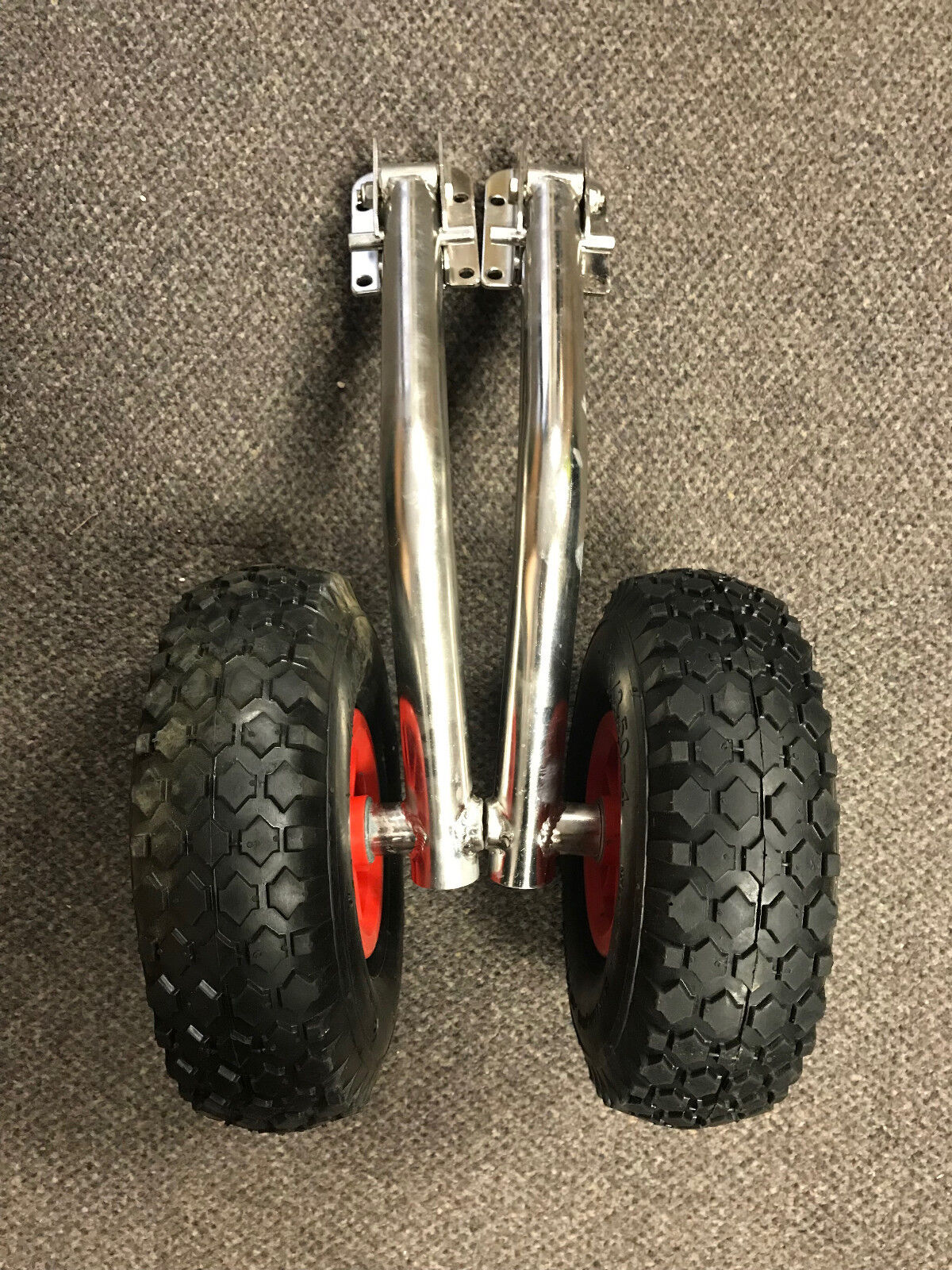 LONG FOLD UP Stainless Steel Boat Launching Wheels Rib Inflatable ...