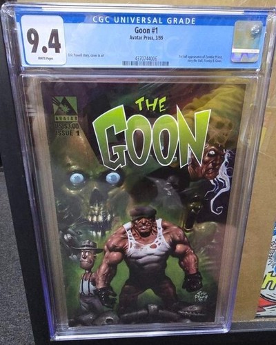 THE GOON #1 CGC 9.4 AVATAR PRESS 1999 1st FULL APPEARANCE of THE GOON ...