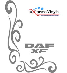 DAF XF truck window decals x 2. DAF XF truck stickers ANY COLOUR | eBay