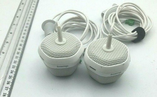 Biamp Lot of 2 Ceiling Microphone White Possibly TCM-1EX READ Free ...