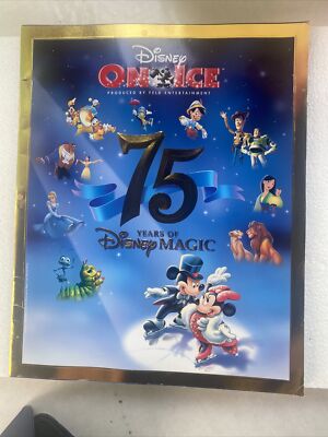 Disney On Ice 75 Years Of Disney Magic Program Book 1999 Vintage | eBay